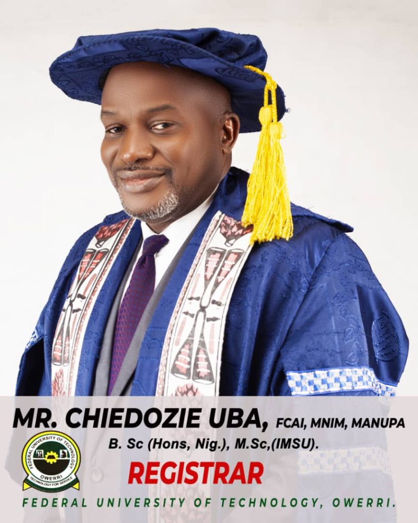 Principal Officers – Federal University of Technology, Owerri-Legacy
